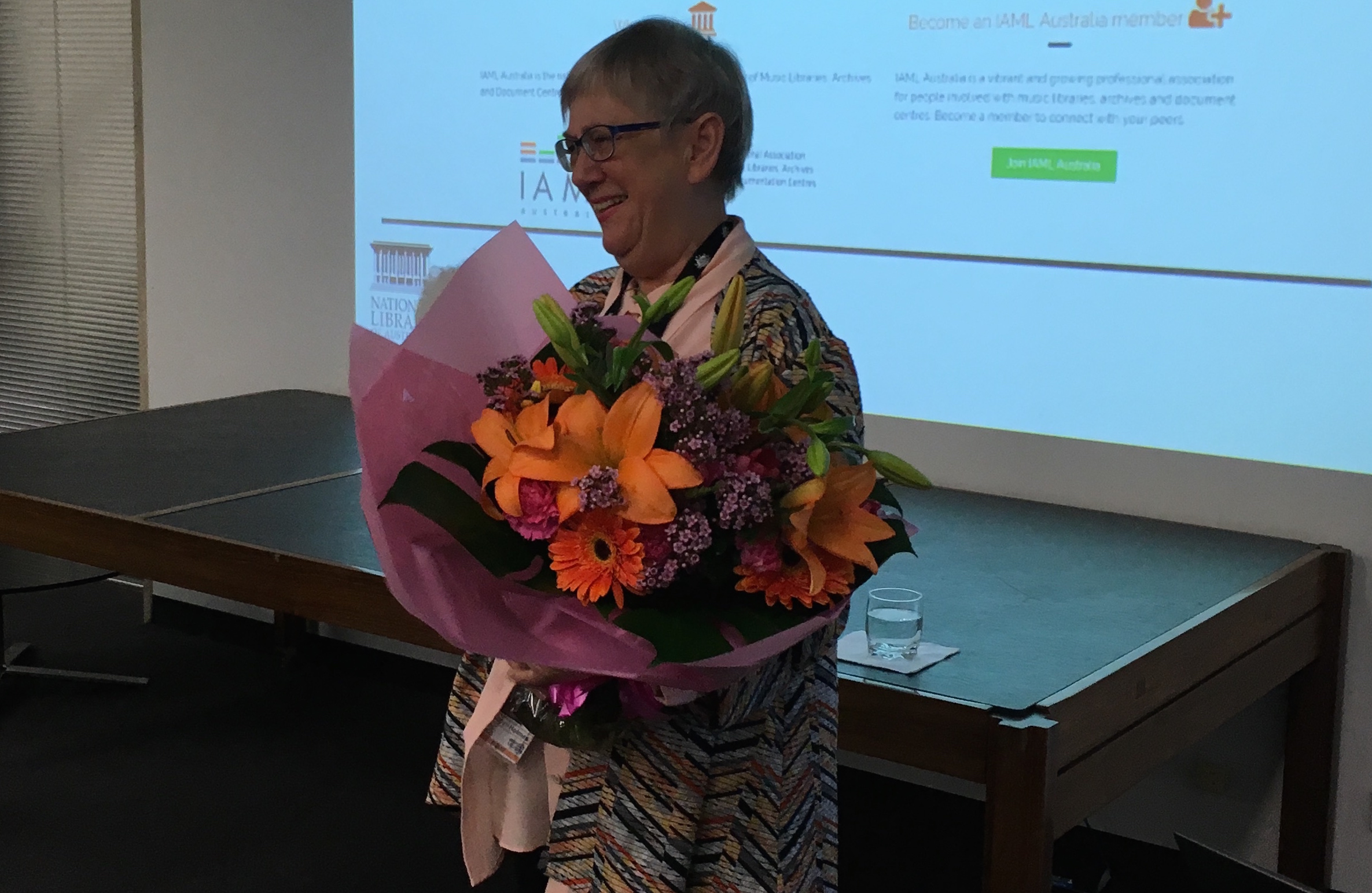 The National Library of Australia's Robyn Holmes is retiring