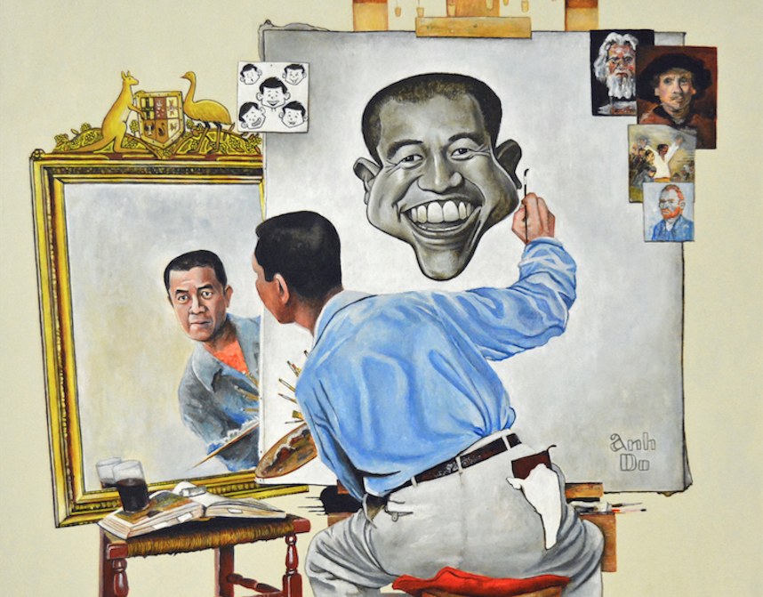 Anh Do is the subject of this year's Bald Archy winner