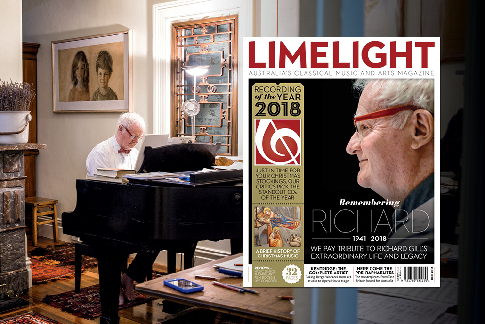 The Richard Gill edition of Limelight Magazine is on sale