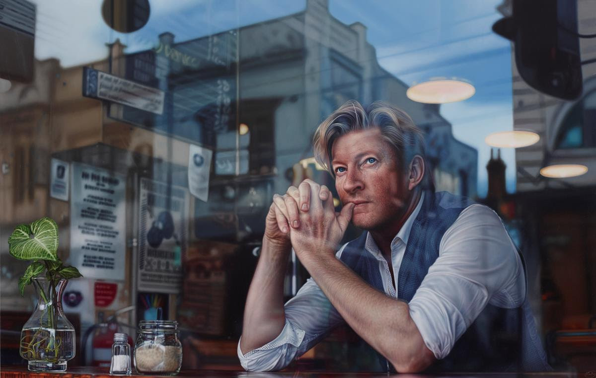 Portrait of David Wenham wins Packing Room Prize