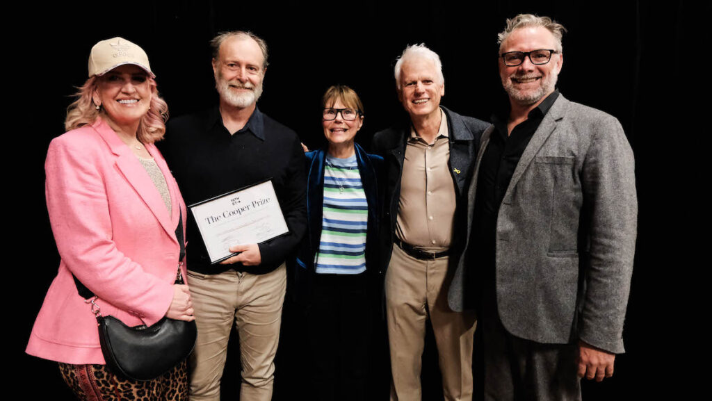 Christopher Stollery wins Inaugural Cooper Prize for Playwriting
