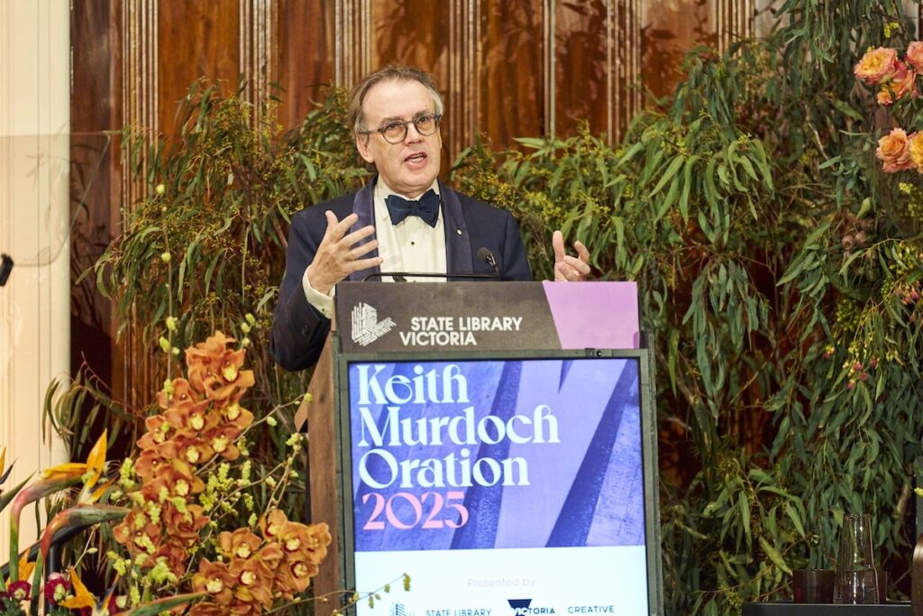 Composer Jonathan Mills challenges generative AI in Keith Murdoch Oration