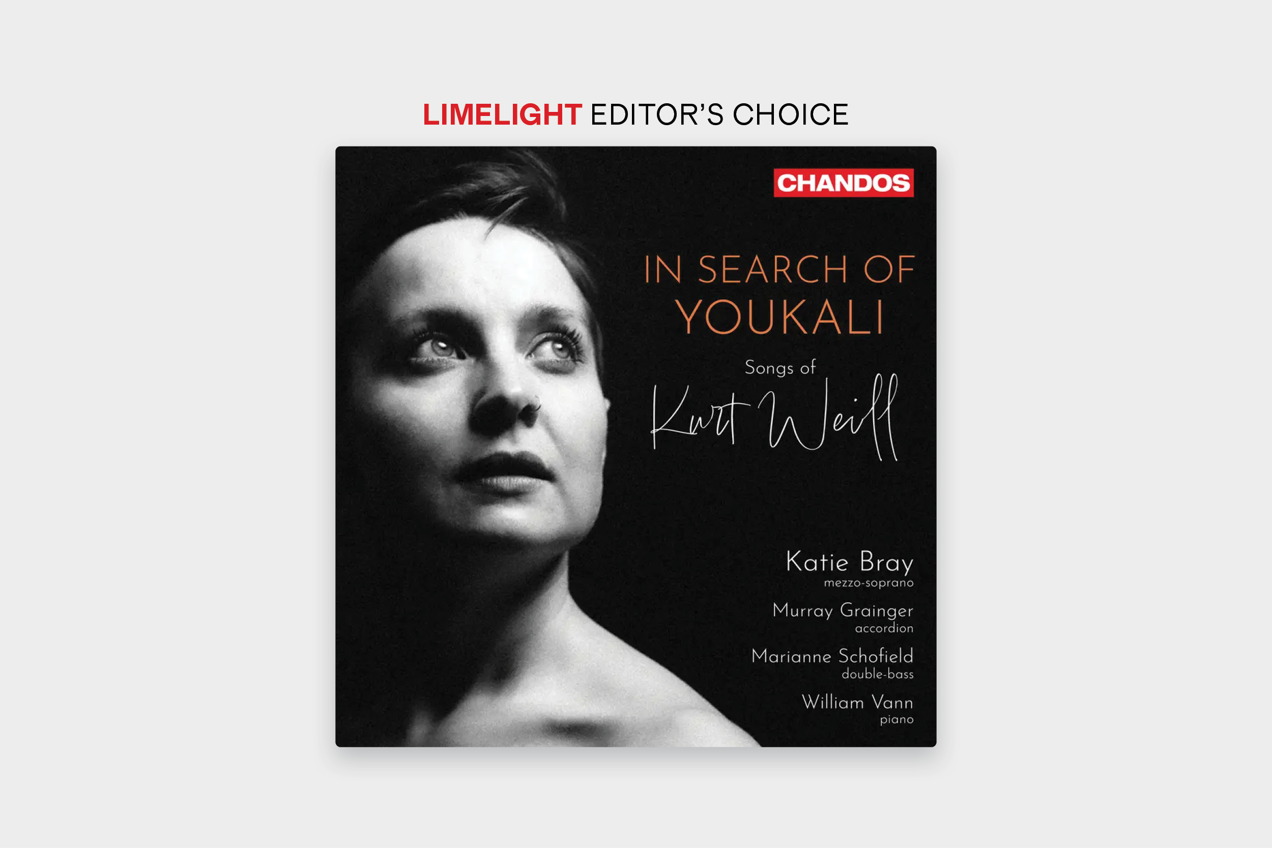 Weill: In Search of Youkali (Katie Bray, William Vann, Murray Grainger ...